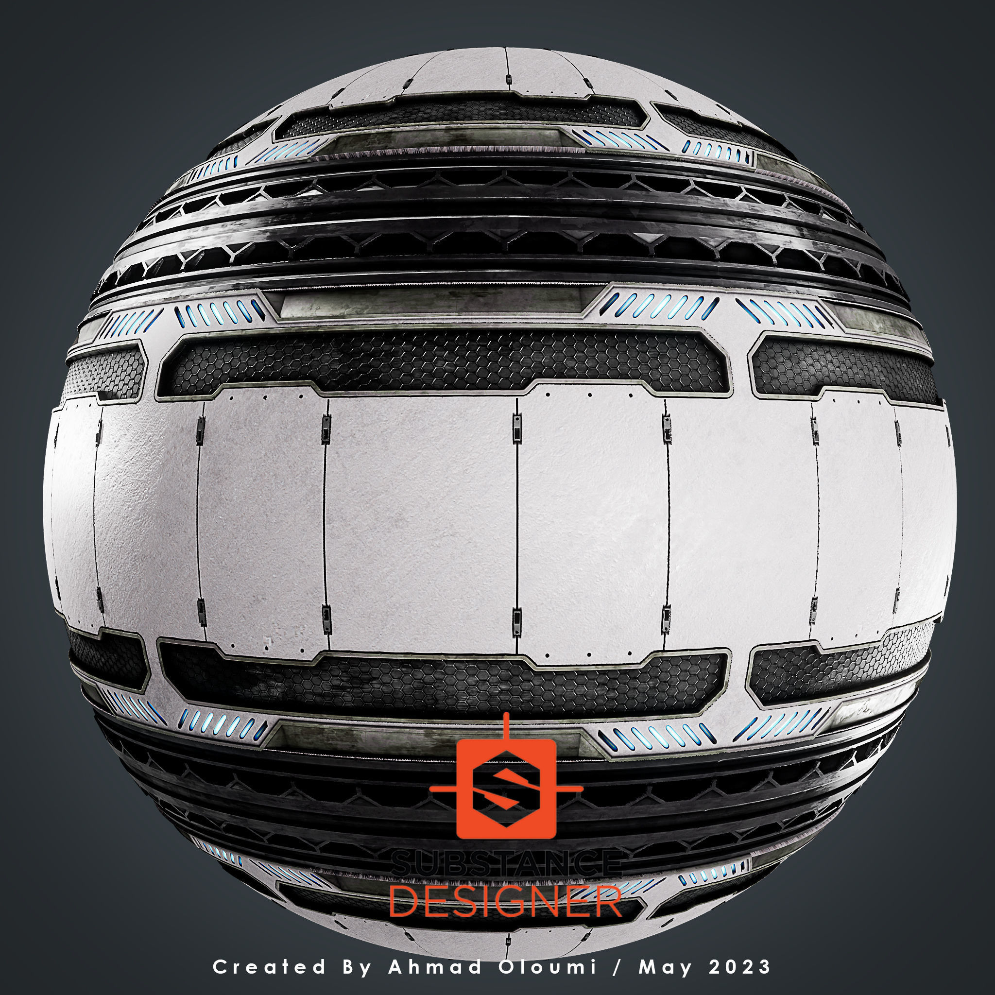 Sci-Fi Corridor Trim Sheets Texture | CGTrader