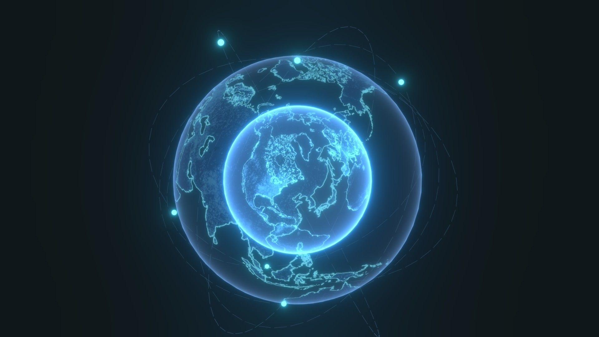 3D model Animated Hologram Planet Earth No 7 Sci-Fi 3D Model 8k ...