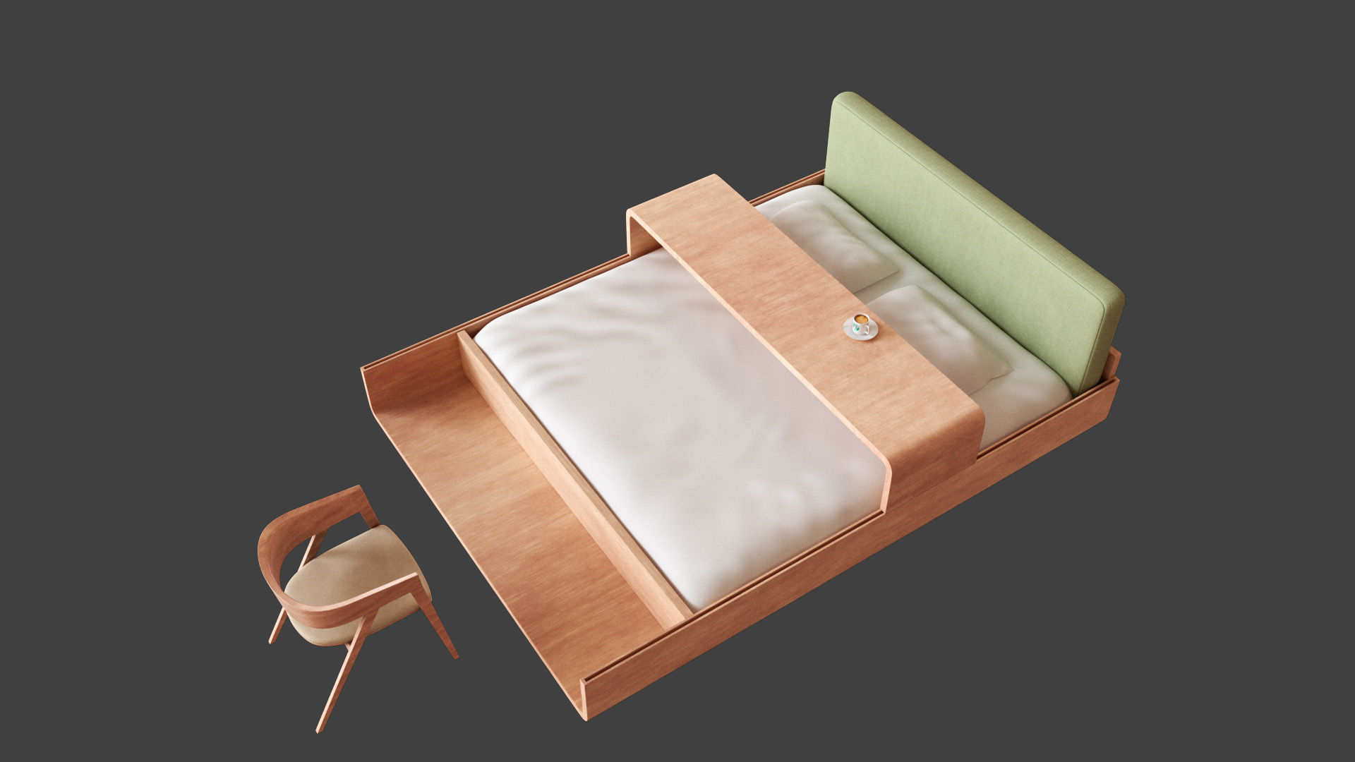 3D model Modern Bed 3D Model VR / AR / low-poly | CGTrader