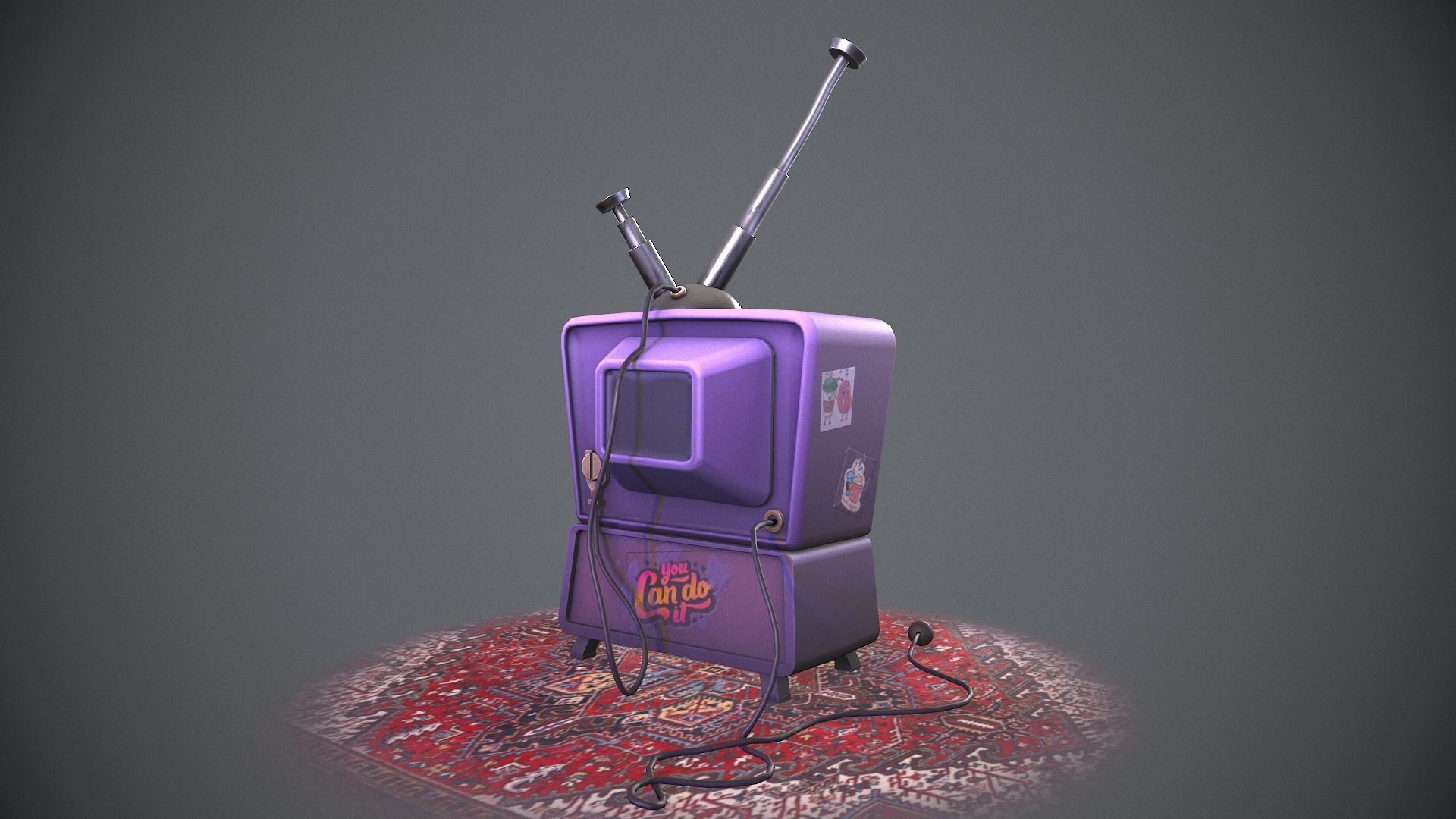 3D model Stylized TV VR / AR / low-poly | CGTrader