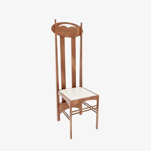 Mackintosh - Argyle High Back Chair 3D model | CGTrader