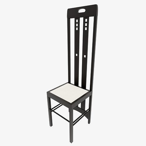 Mackintosh - Ingram High Back Chair 3D model | CGTrader