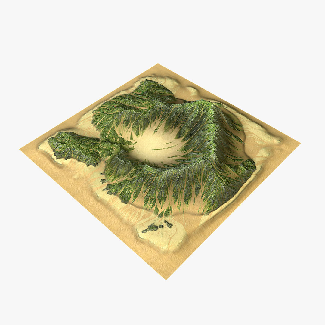 3D model Tropical Island Terrain 6 VR / AR / low-poly | CGTrader