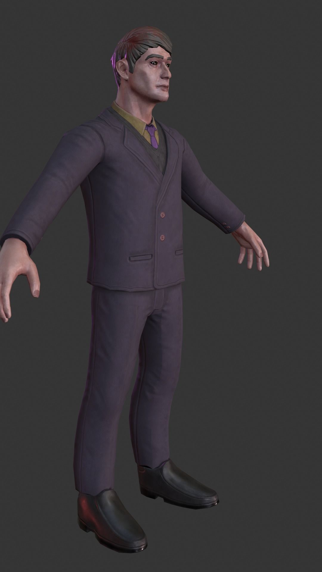 3D model Horror Man Character VR / AR / low-poly | CGTrader