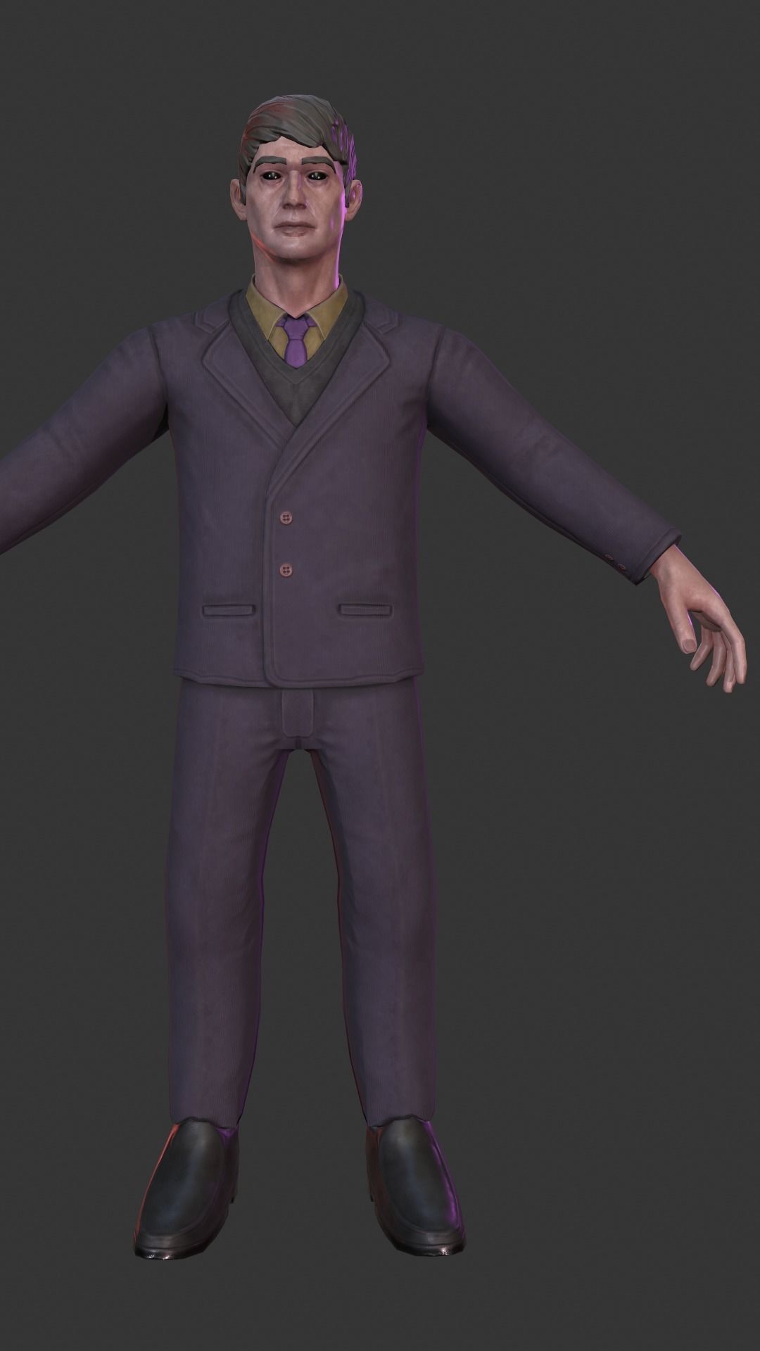 3D model Horror Man Character VR / AR / low-poly | CGTrader
