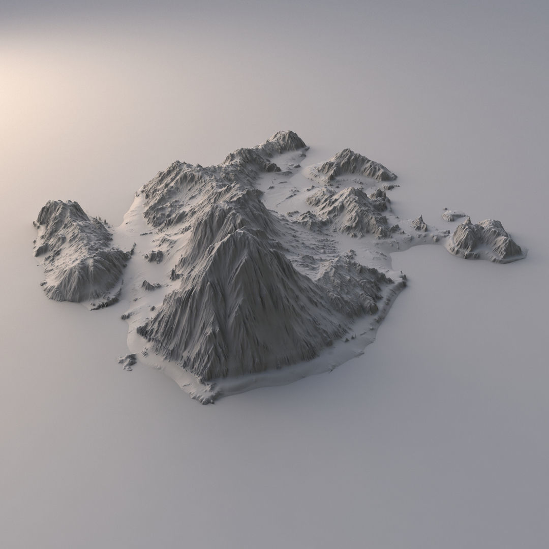 3D model Tropical Island Terrain 9 VR / AR / low-poly | CGTrader