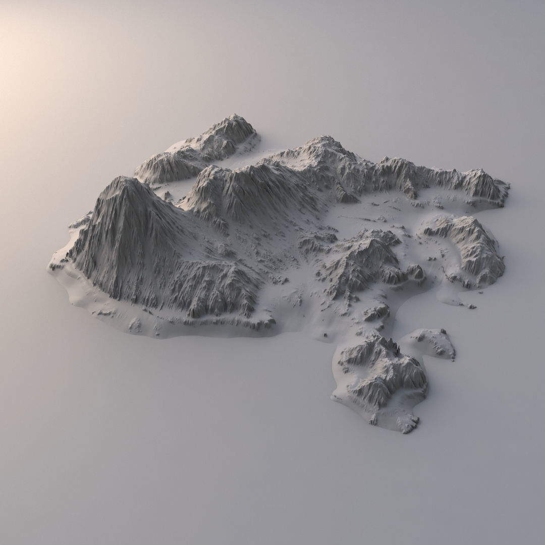 3D model Tropical Island Terrain 9 VR / AR / low-poly | CGTrader