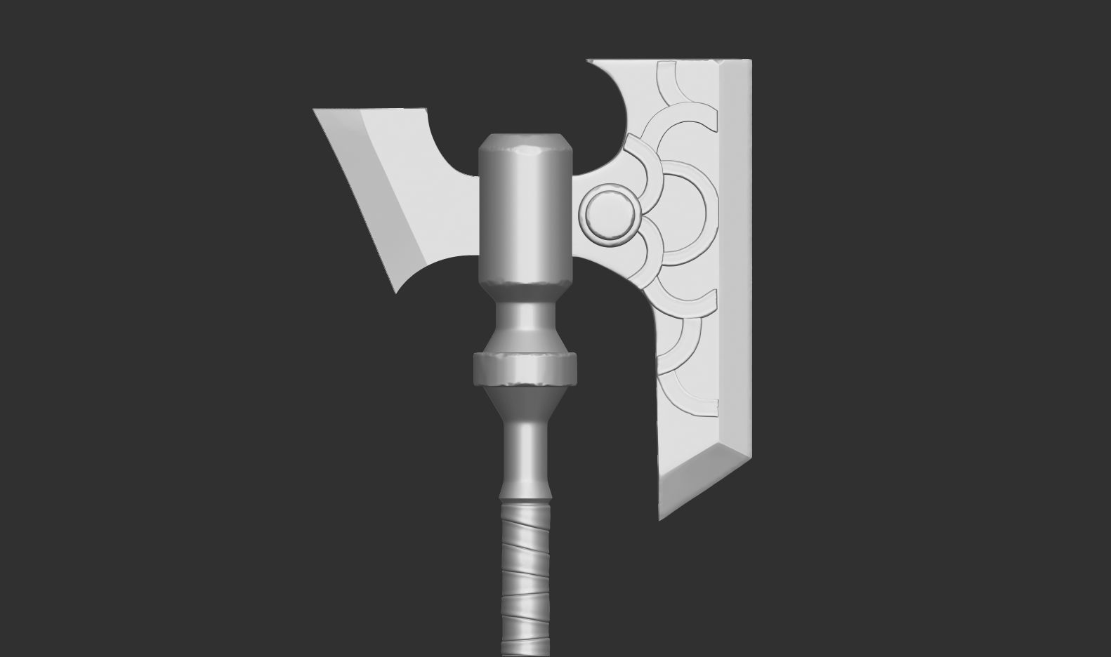 Battle Axe Printable 3D model 3D printable | CGTrader