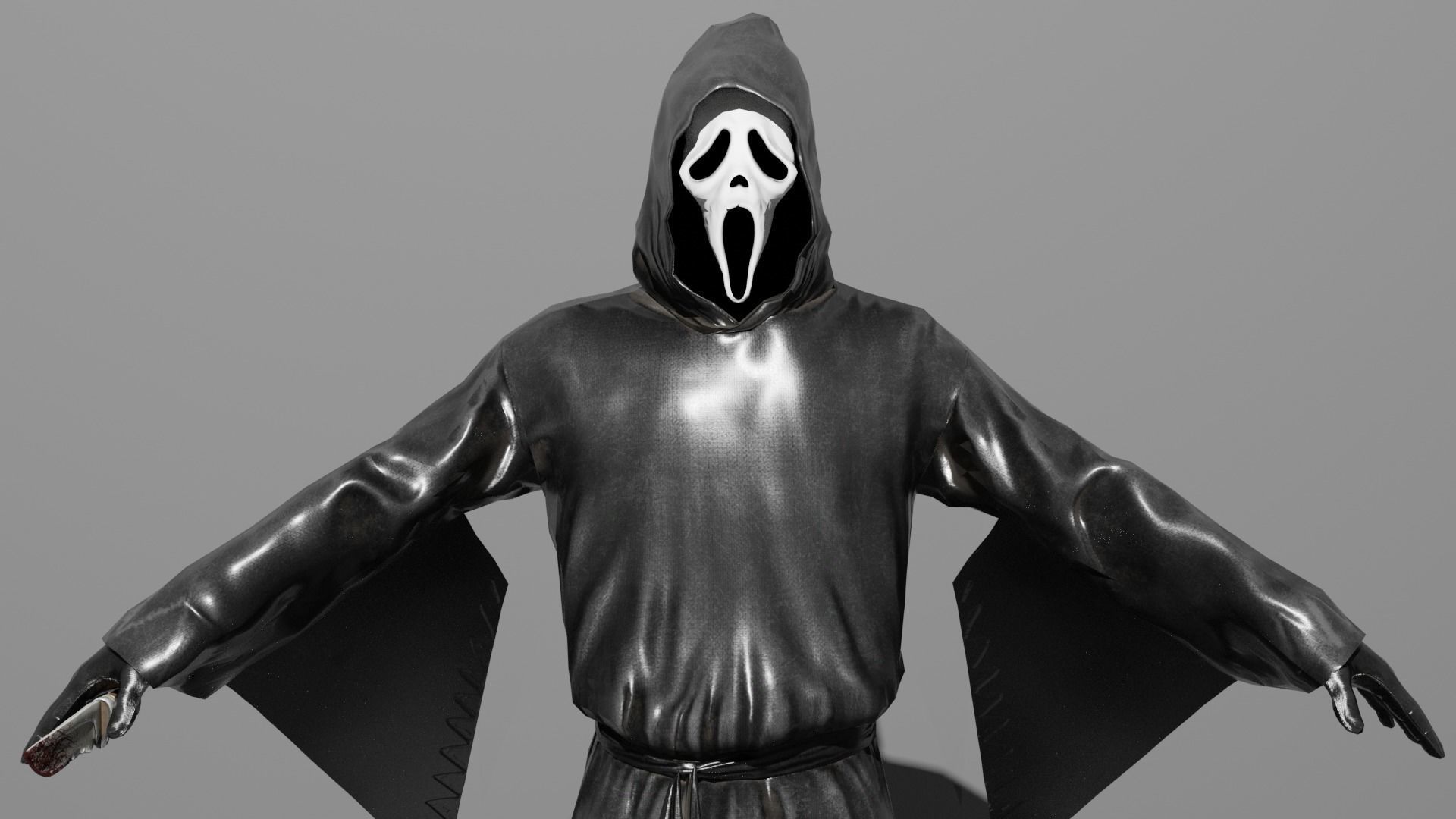 Ghost Face 3D model rigged | CGTrader