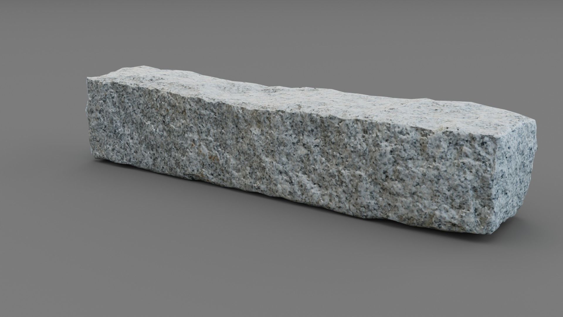 Granite rough solid block 3D model | CGTrader