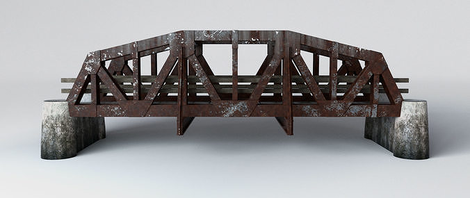Metal bridge 3D model | CGTrader