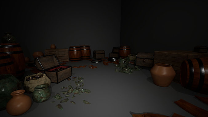 Treasure Room Props 3D model | CGTrader