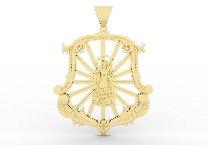San Lazaro Pendant New Style 3D model 3D printable | CGTrader