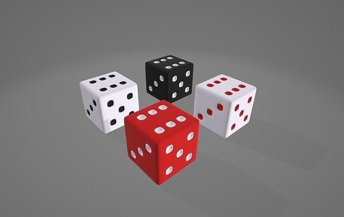 Dice three free 3D model | CGTrader