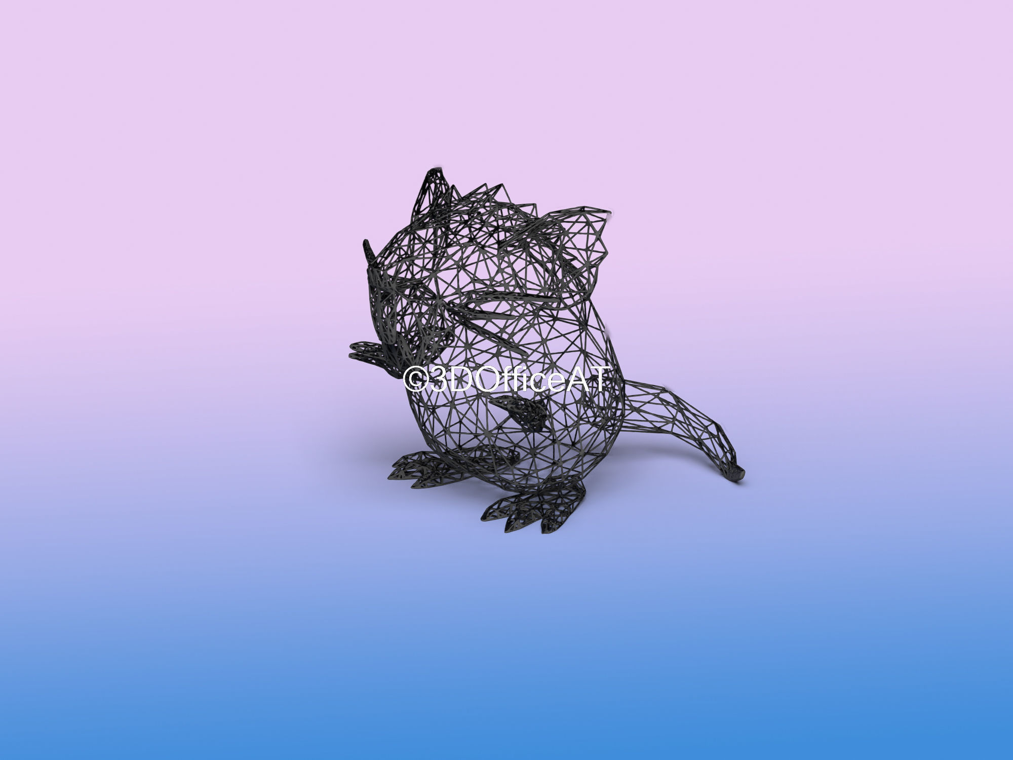 020 Raticate Pokemon Wiremon Figure 3D model 3D printable | CGTrader