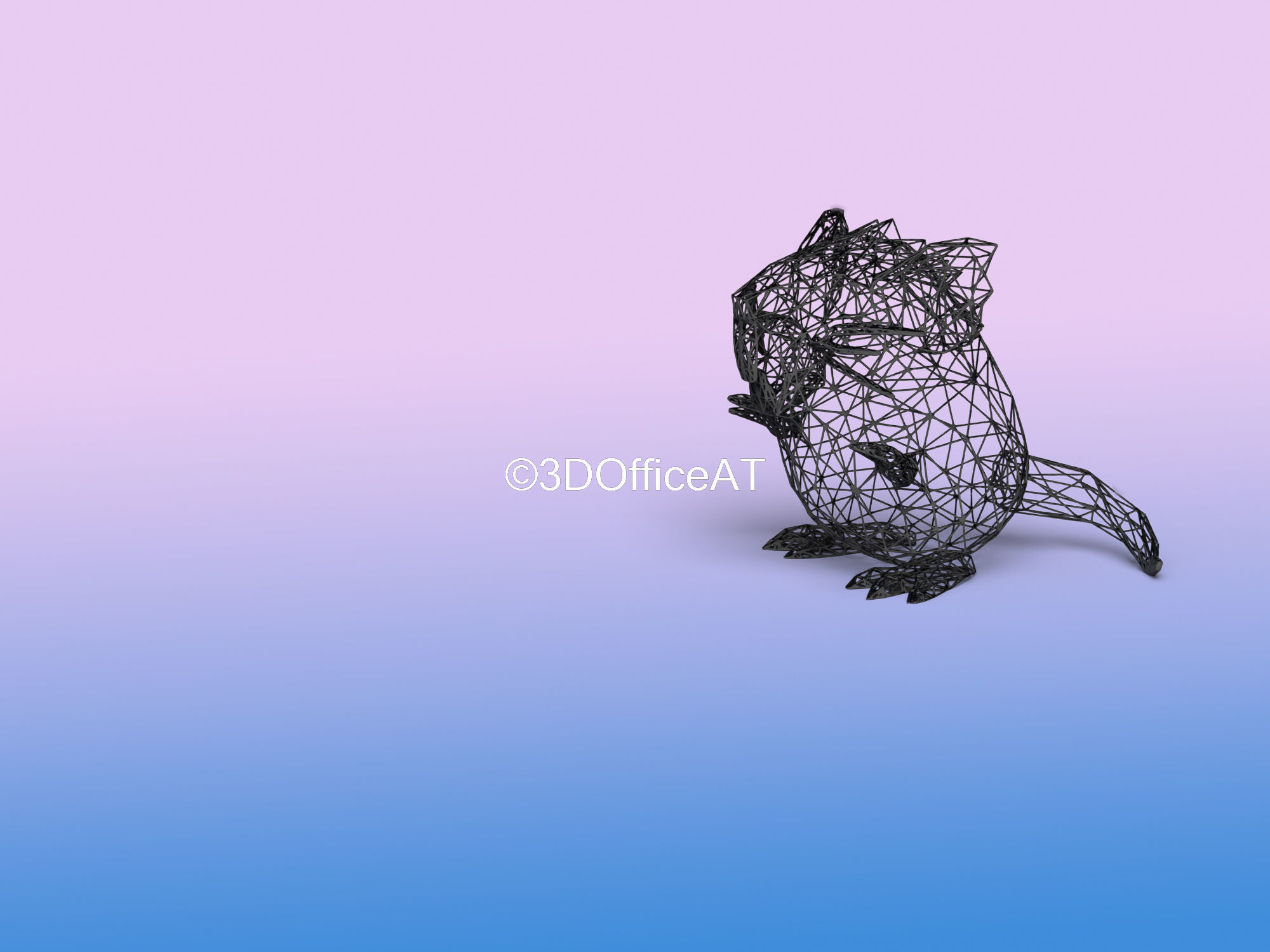 020 Raticate Pokemon Wiremon Figure 3D model 3D printable | CGTrader