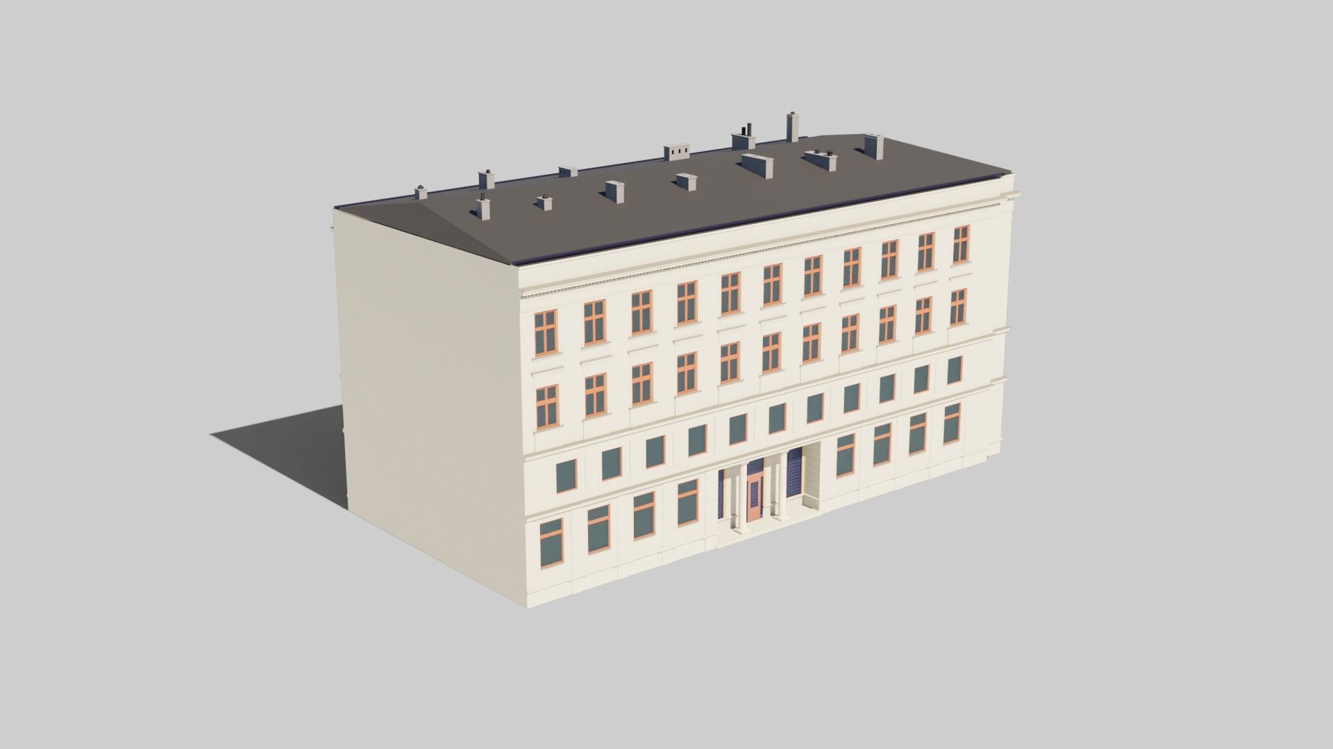 3D model Eastern European Building 011 VR / AR / low-poly | CGTrader
