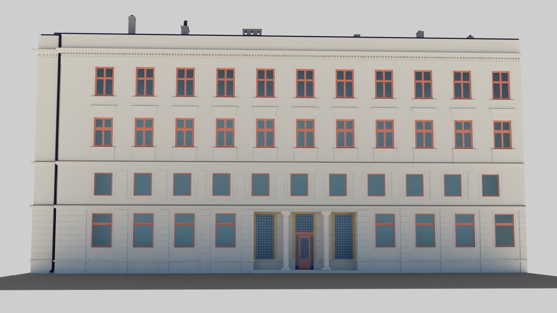 3D model Eastern European Building 011 VR / AR / low-poly | CGTrader