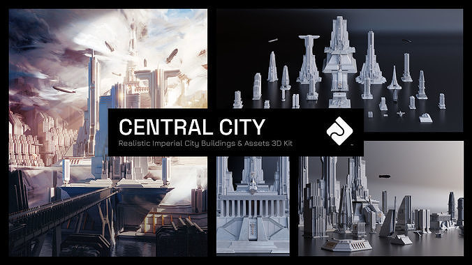 3D model Central City Realistic Imperial City Buildings and Assets 3D ...
