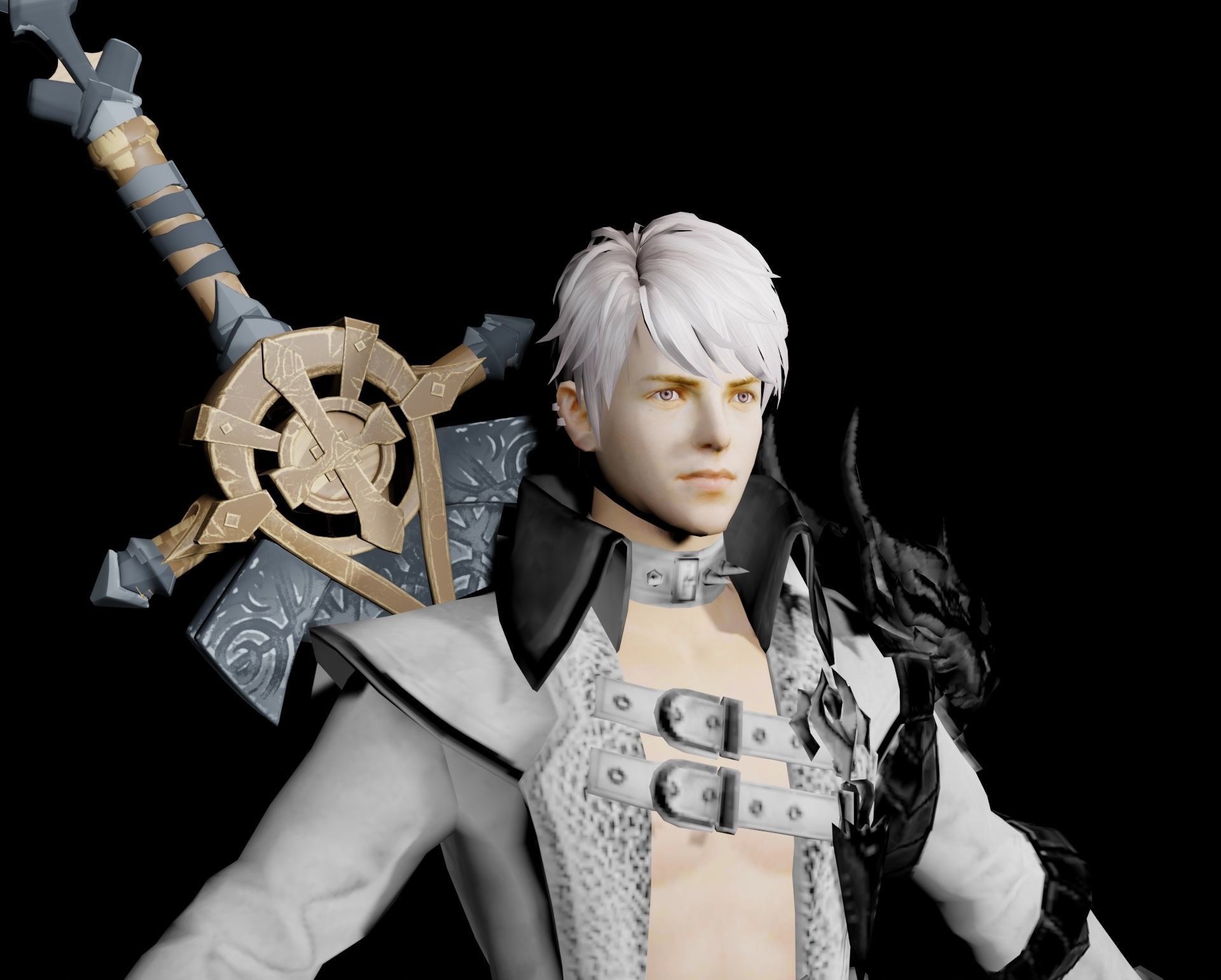 Danial character from final fantasy xiv 3D model animated rigged | CGTrader