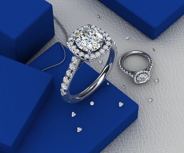 3D cad file ready to print Engagement ring 3D model 3D printable | CGTrader