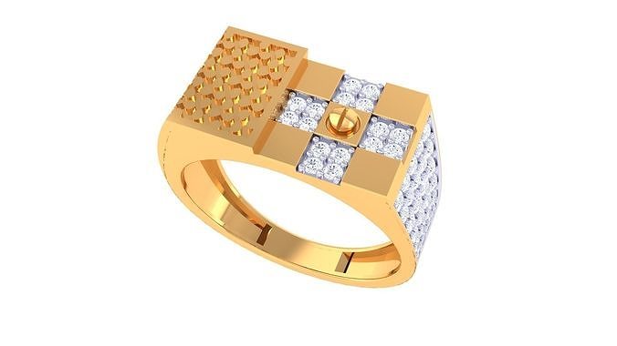 Gents ring - 18 3D model 3D printable | CGTrader