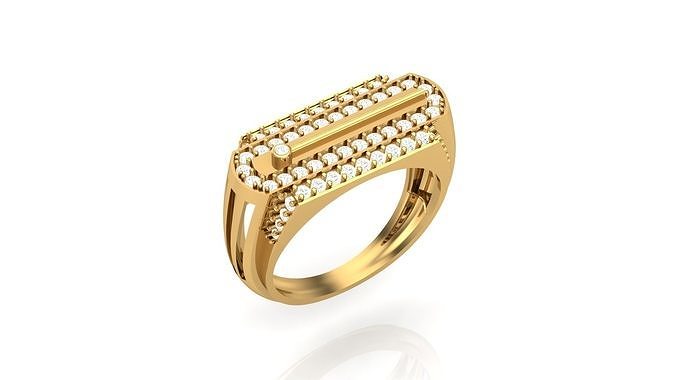 Gents Ring - 20 3D model 3D printable | CGTrader