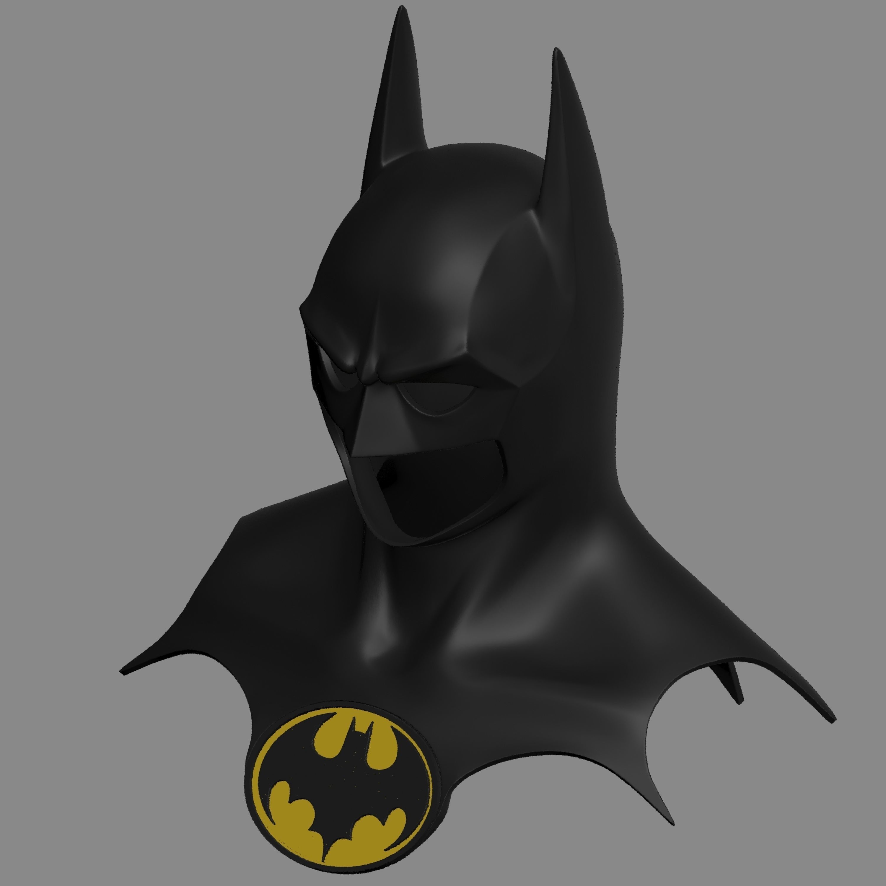 BATMAN 1989 COWL FILES 3D model 3D printable | CGTrader