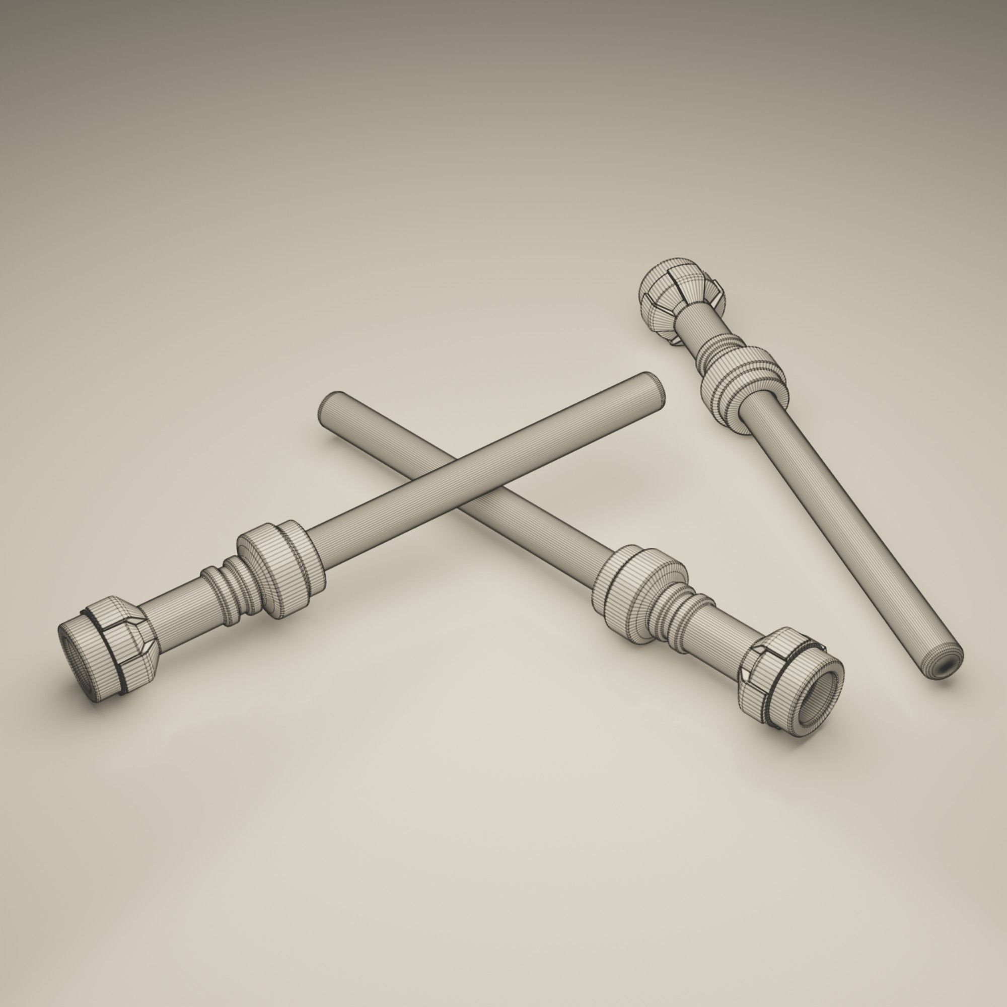 Realistic LEGO Lightsaber Collection 3D model | CGTrader