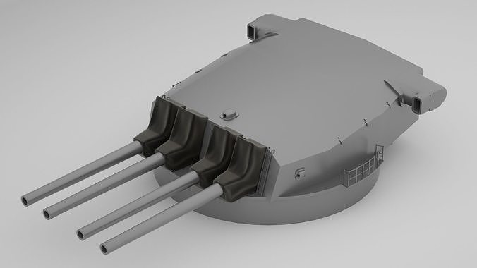 380mm 45 Mle 1935 Model 1935 3D model | CGTrader