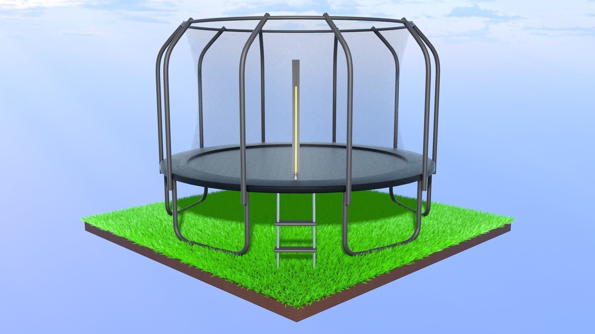 3D model Trampoline Low Poly Game Ready VR / AR / low-poly | CGTrader