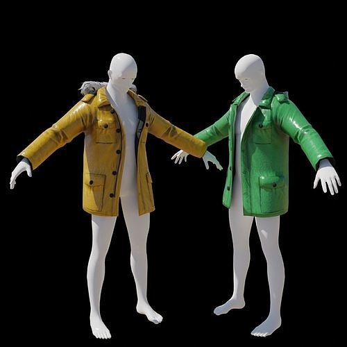 3D model Rain Coat VR / AR / low-poly | CGTrader