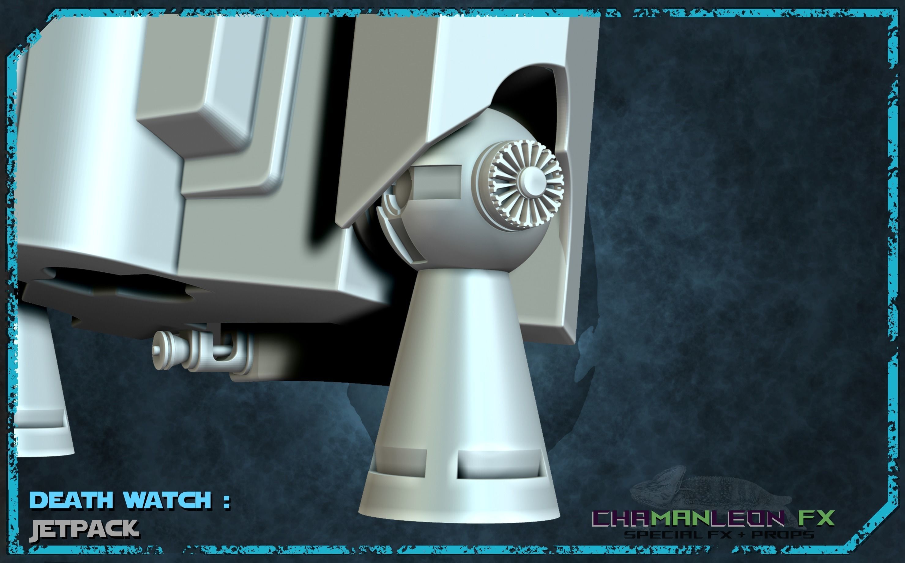 Live Action Death Watch Mandalorian Jetpack Cosplay 3D model 3D ...