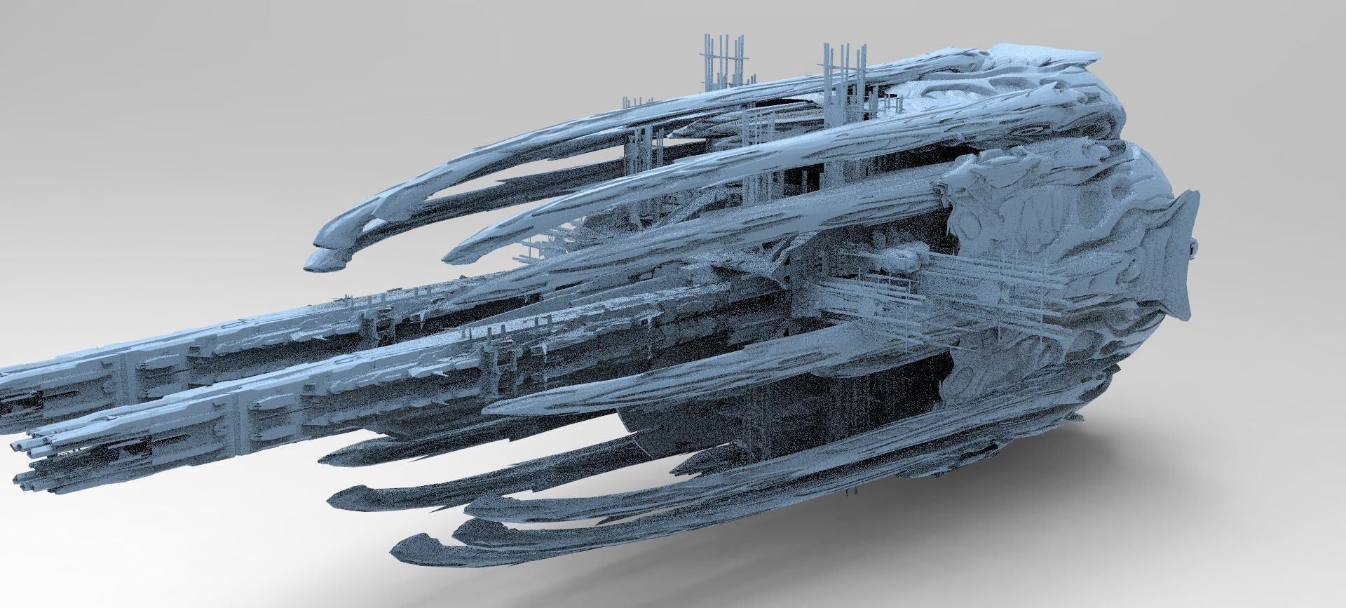 Sci Fi Wraith Claw City interceptor 3D model | CGTrader