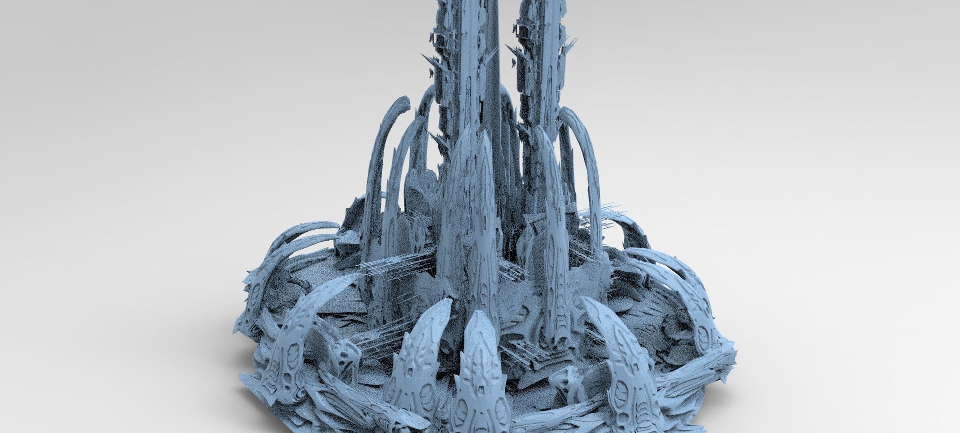 Sci Fi Wraith Claw City interceptor City Hub 2 3D model | CGTrader