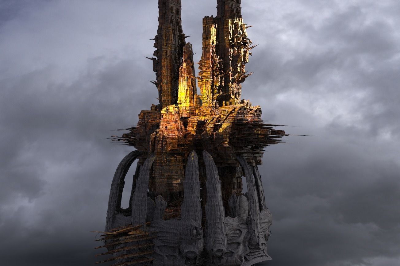 Sci Fi Wraith Claw City interceptor Tower Huge 2 3D model | CGTrader