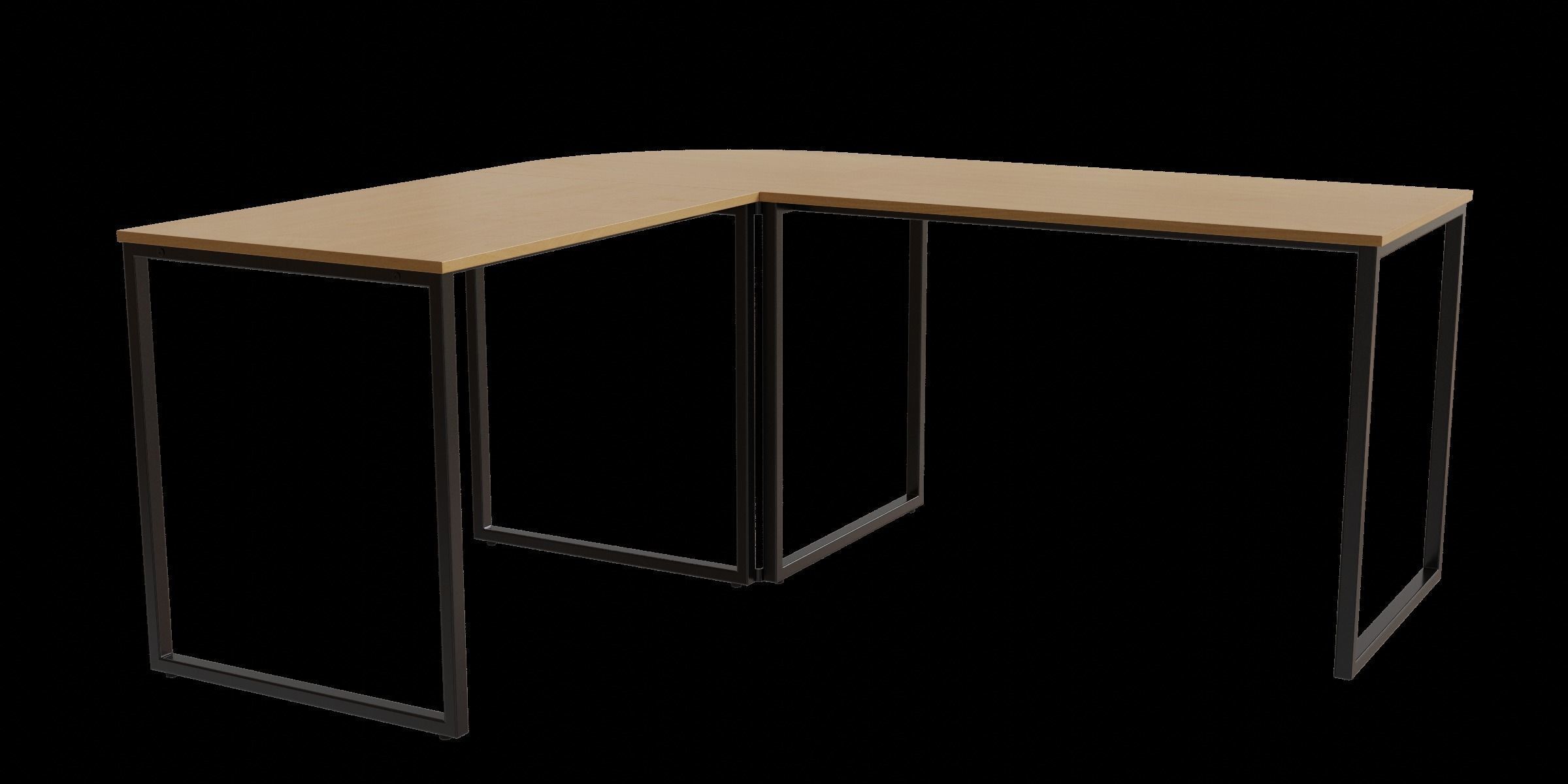 Multifunctional L Shaped Writing Desk 3D model | CGTrader