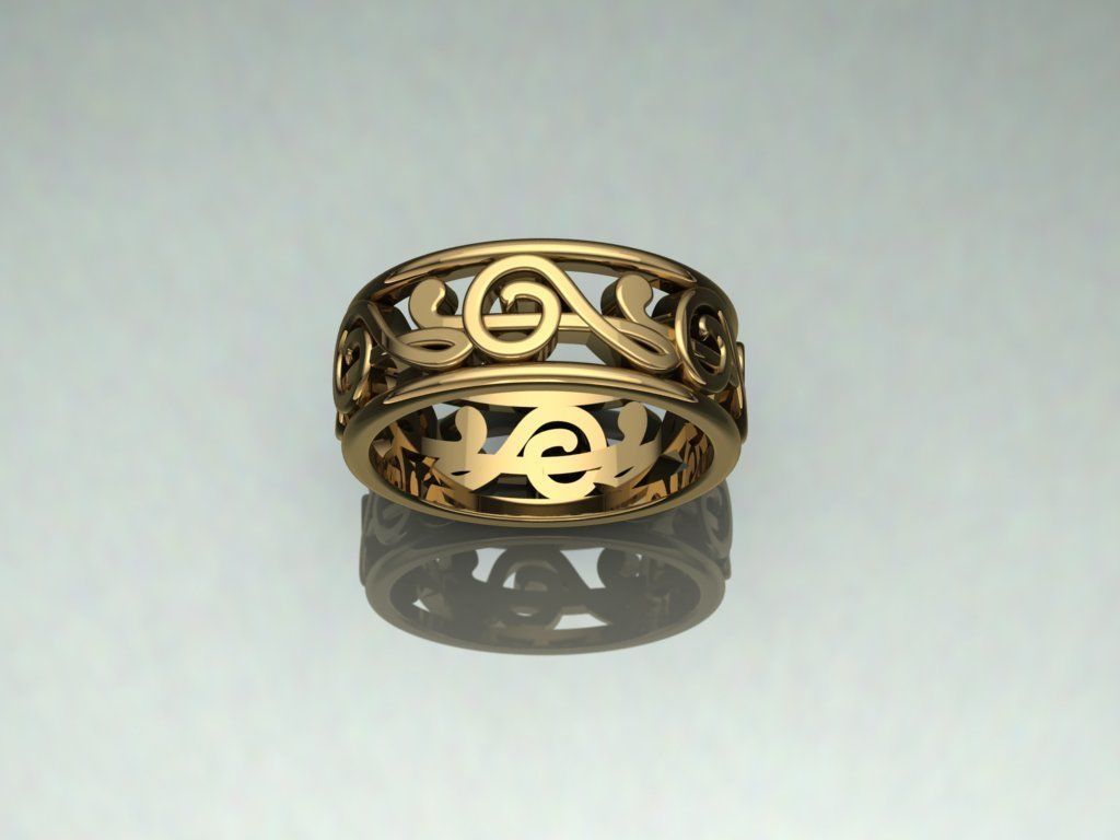 3D model Ring Music VR / AR / low-poly | CGTrader