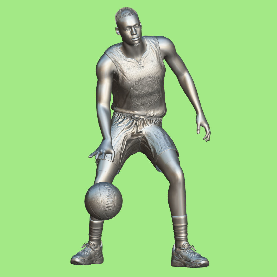 3D Rigged Jordan Poole Golden State Warriors NBA 3D model animated ...