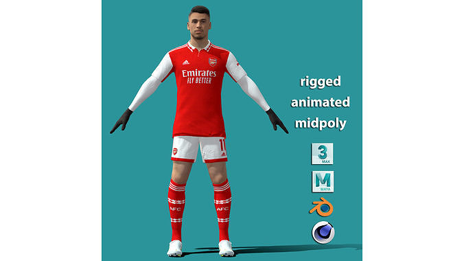 T-P Rigged Martinelli Arsenal 3D model animated rigged | CGTrader