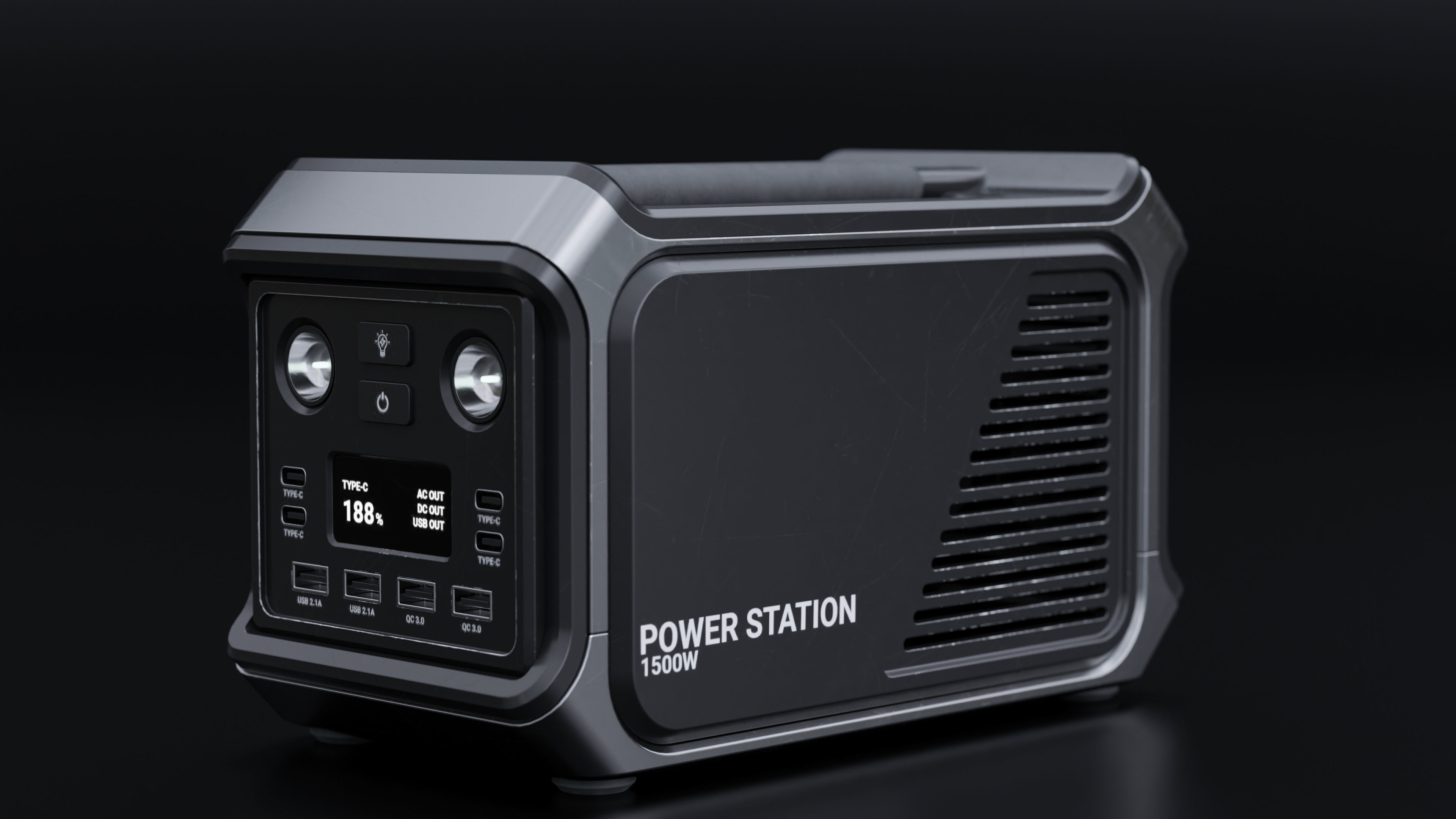 3D model Portable power station concept VR / AR / low-poly | CGTrader