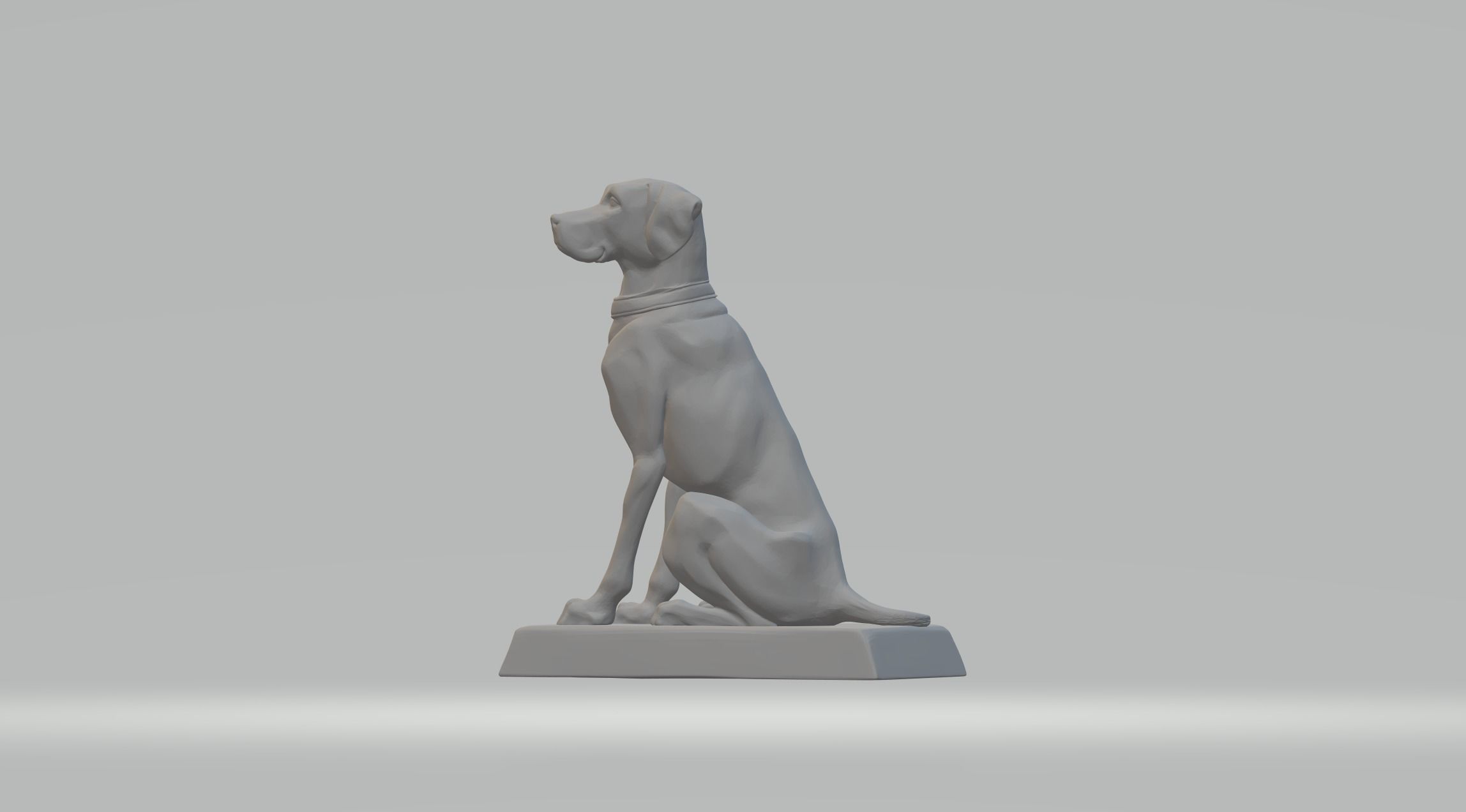 Pointer Dog Garden Statue 3D model 3D printable | CGTrader