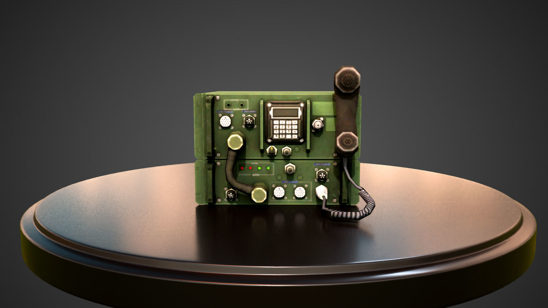 3D model Army Radio VR / AR / low-poly | CGTrader