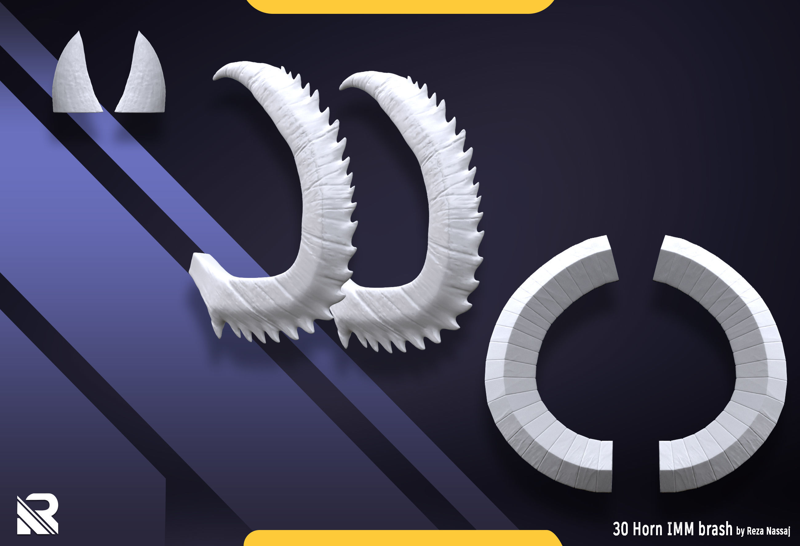 30 Horns and tusk for Humans and Animals 3D model | CGTrader