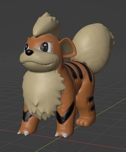 Growlithe 3D model 3D printable | CGTrader