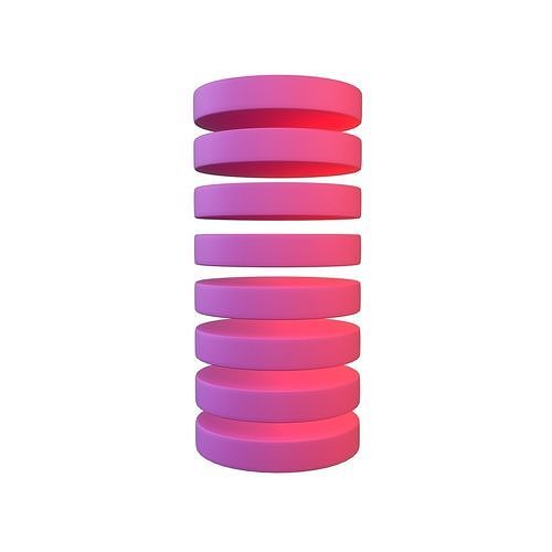 3D model Nand Flash Memory TLC Structure v1 007 VR / AR / low-poly ...