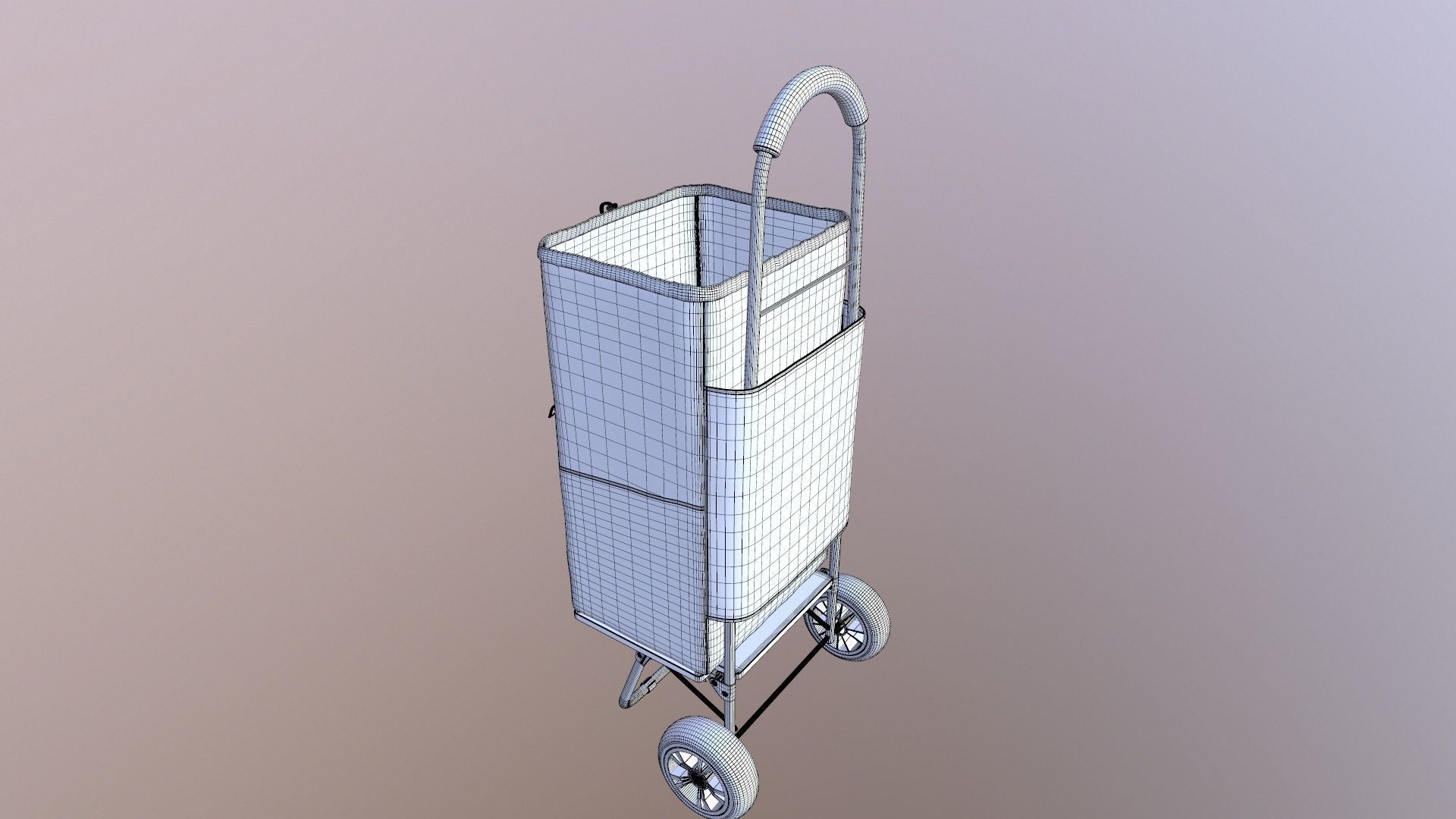 Shopping Trolley Bag Steel 3D model | CGTrader