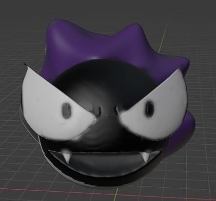 Gastly free 3D model 3D printable | CGTrader