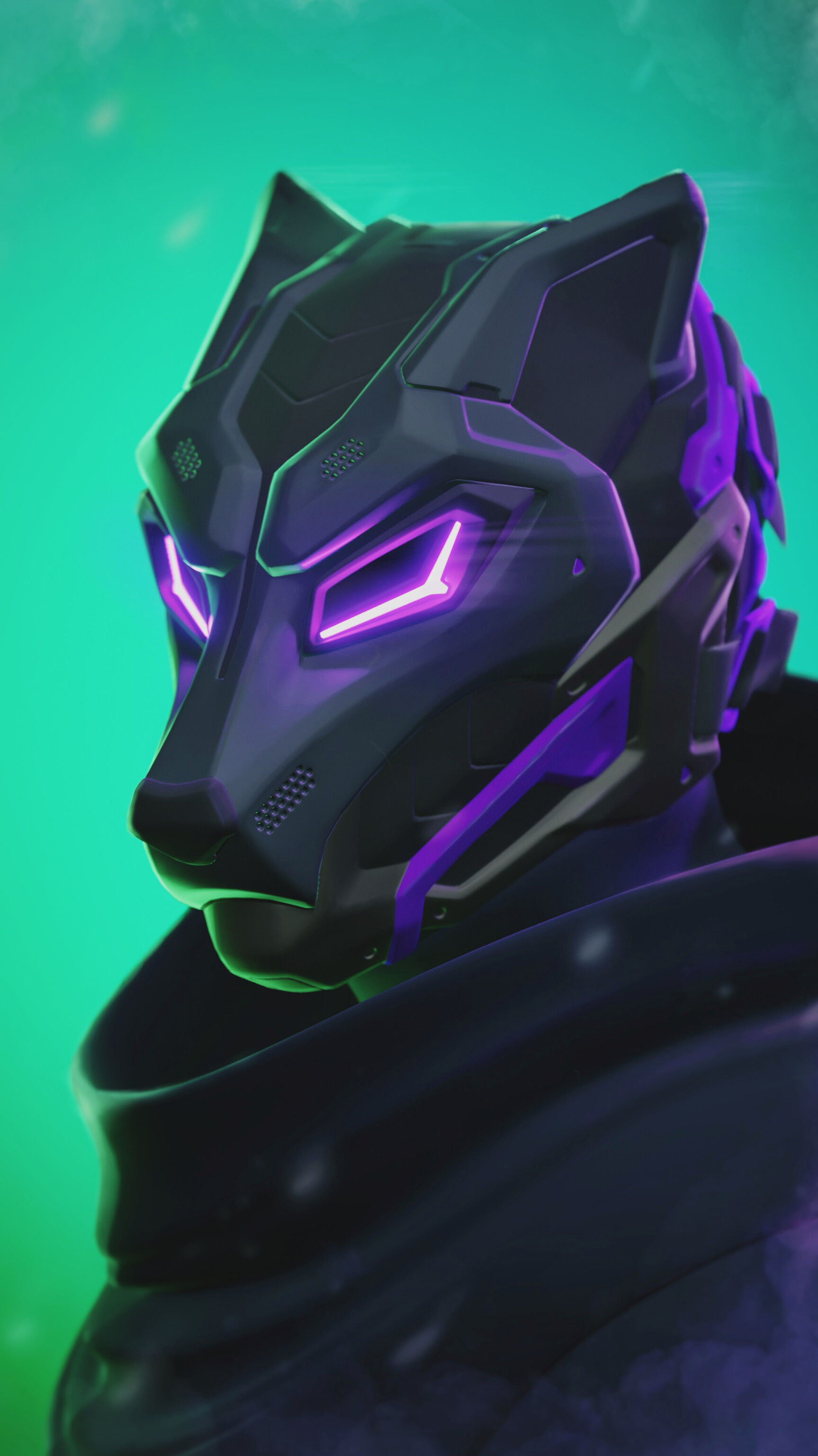 Neo Wolf - cosplay sci-fi mask - digital STL file for 3Dprinting 3D ...