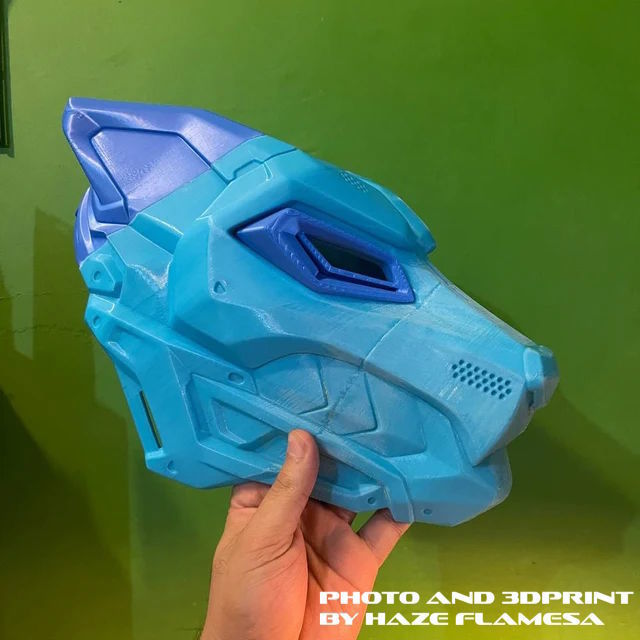 Neo Wolf - cosplay sci-fi mask - digital STL file for 3Dprinting 3D ...
